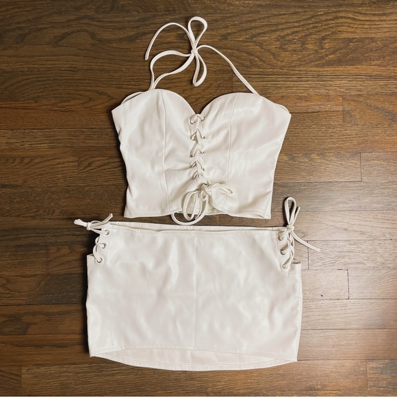 Dolls Kill | Tops | White Twopiece Rave Party Set Dolls Kill New Pink ...